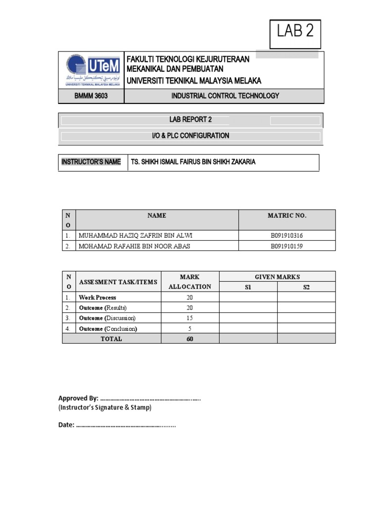 Fakulti Teknologi Kejuruteraan Mekanikal Dan Pembuatan Universiti ...