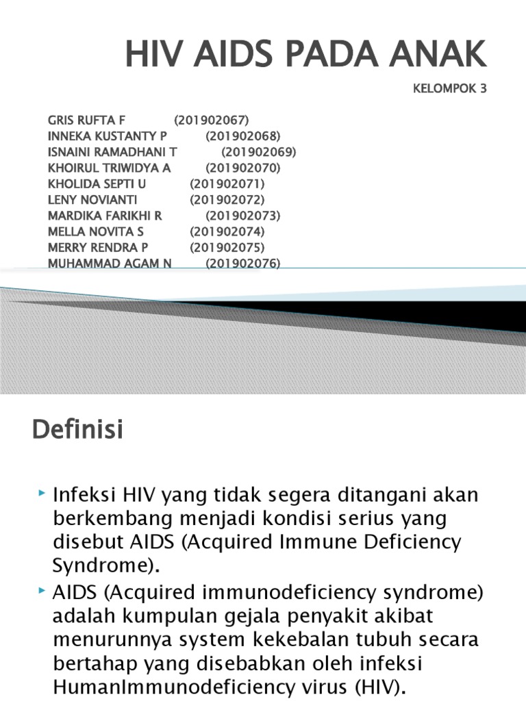 Hiv Aids Pada Anak | PDF