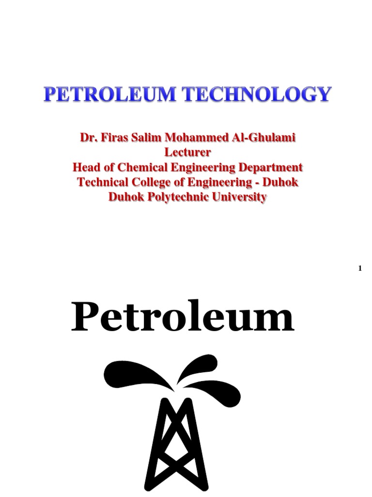 Lecture One Pdf Petroleum Reservoir Enhanced Oil Recovery