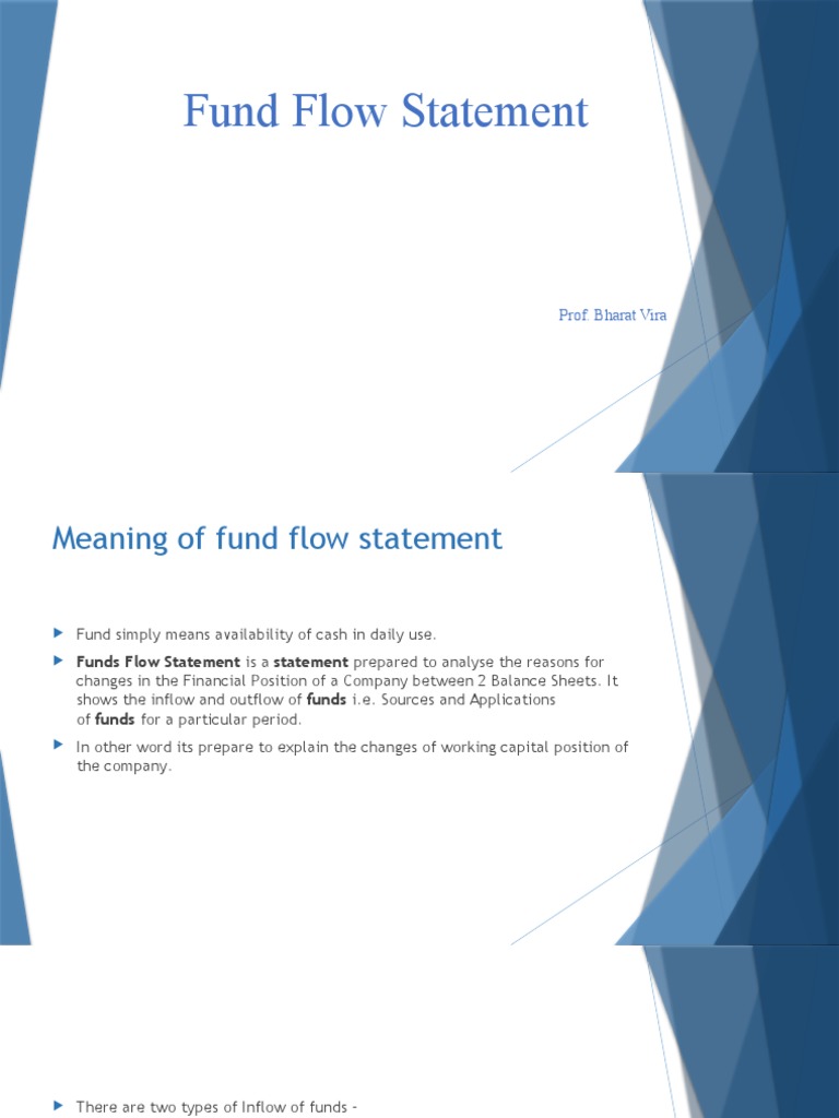 Fund Flow Statement Explained - Sources and Uses of Cash | PDF