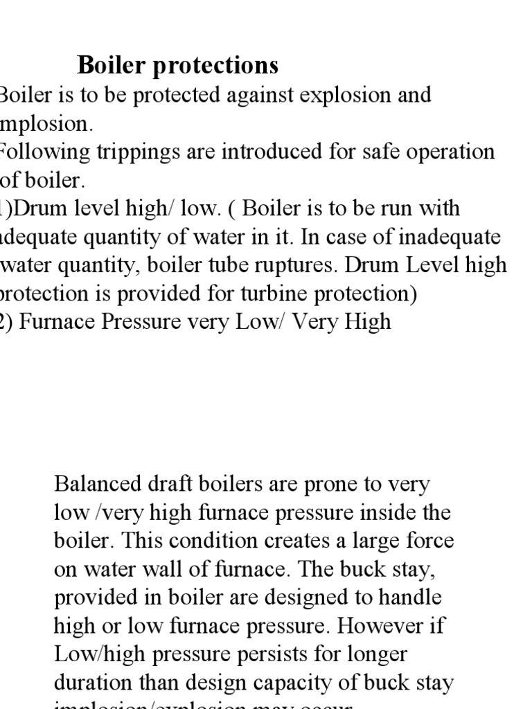 19 Boiler Protections | PDF | Technology & Engineering