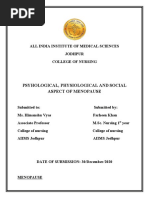 Menopause Symptom Scale Greene Climacteric | PDF | Lifestyle