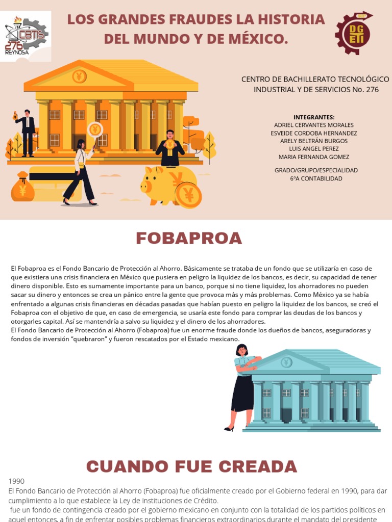 FOBAPROA investigación | PDF | Bancos | Servicios financieros