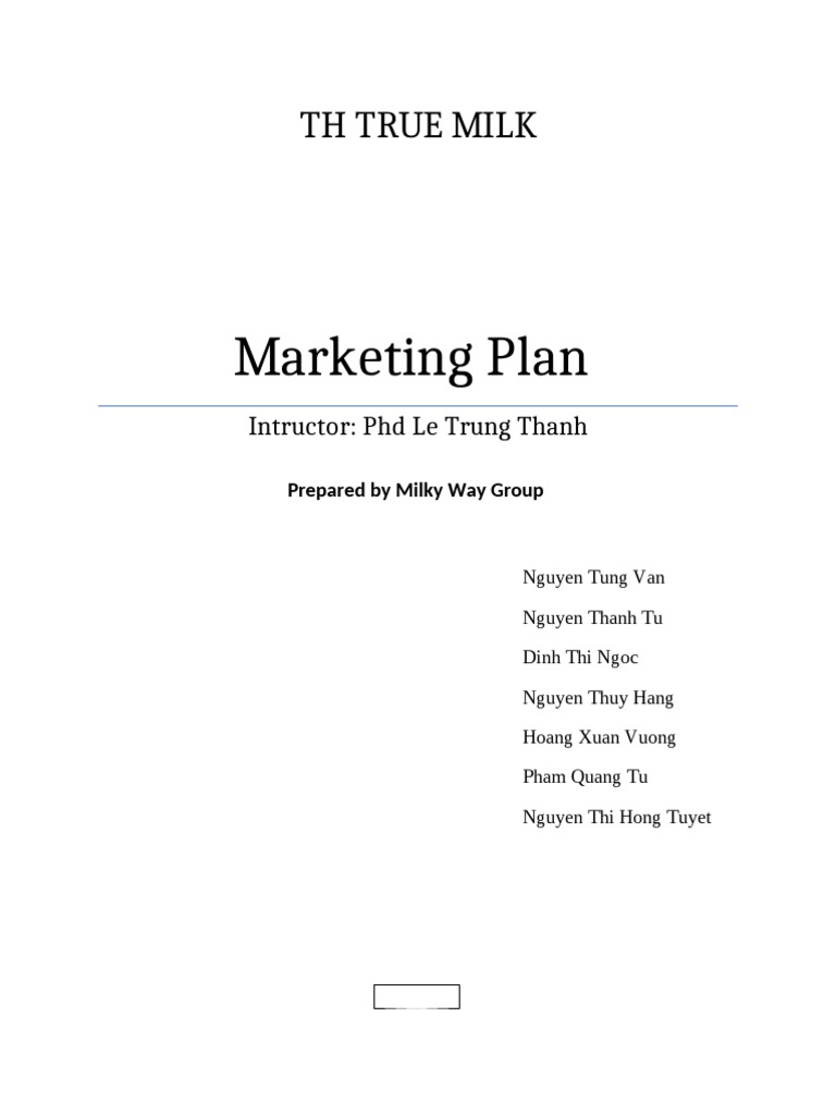 TH True Milk Marketing Strategy 2013 | PDF | Milk | Marketing
