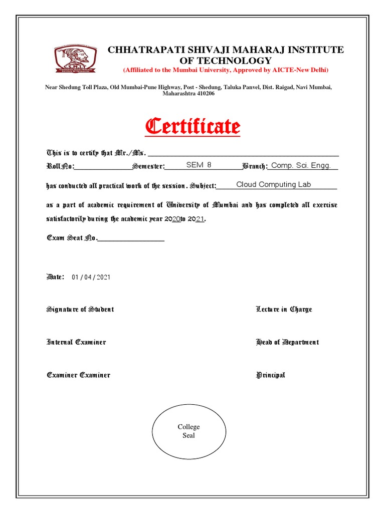 CCL Experiments | PDF | Cloud Computing | Computer Engineering CCL Experiments | PDF | Cloud Computing | Computer Engineering