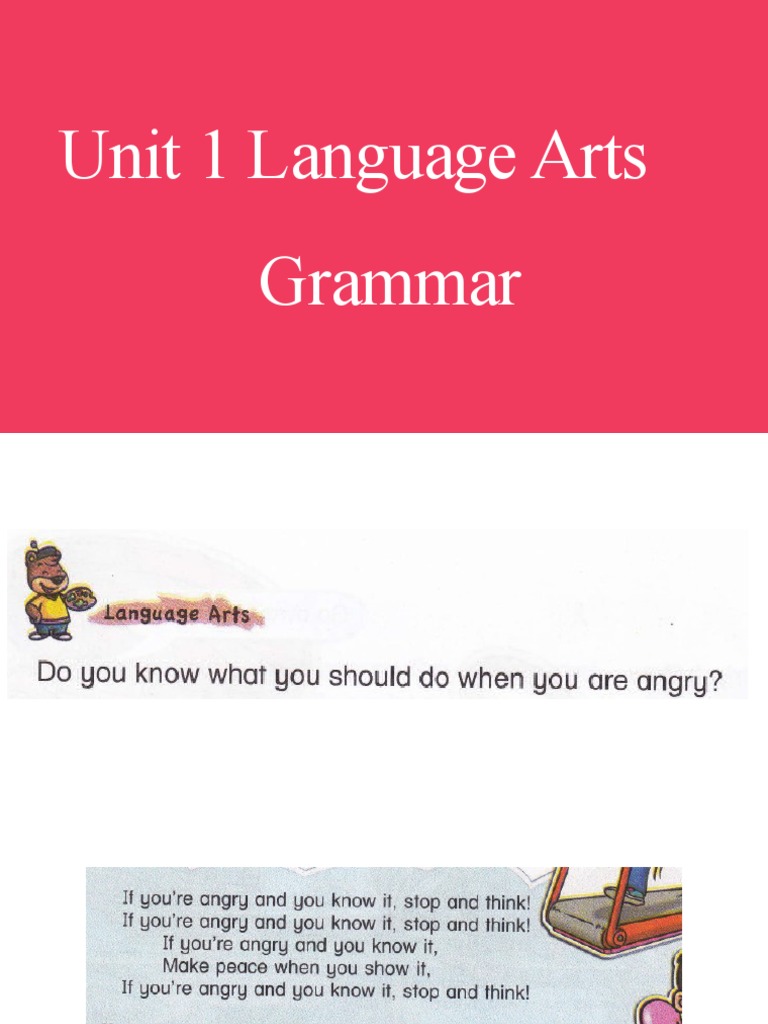 Unit 1 Language Arts | PDF
