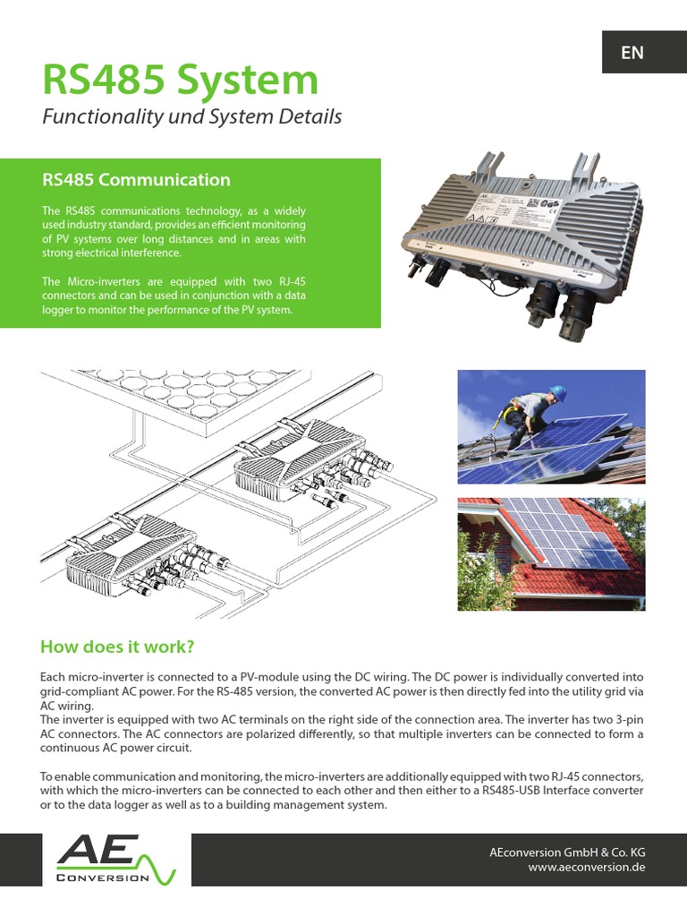RS485 System: Functionality Und System Details | PDF