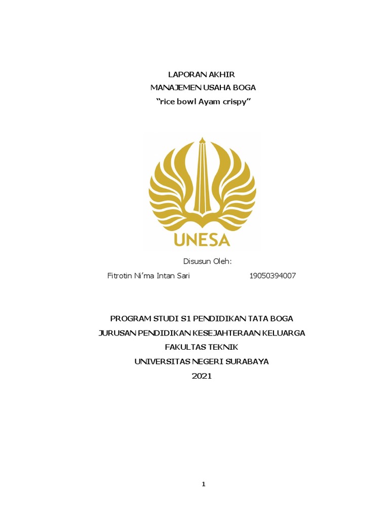 007 - Fitrotin Ni'ma Intan Sari - UAS MUB | PDF