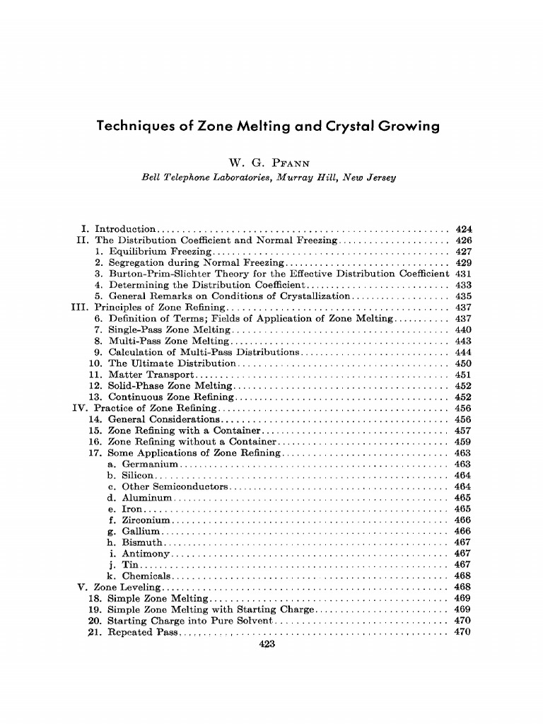 Zone Melting | PDF | Freezing | Melting Point