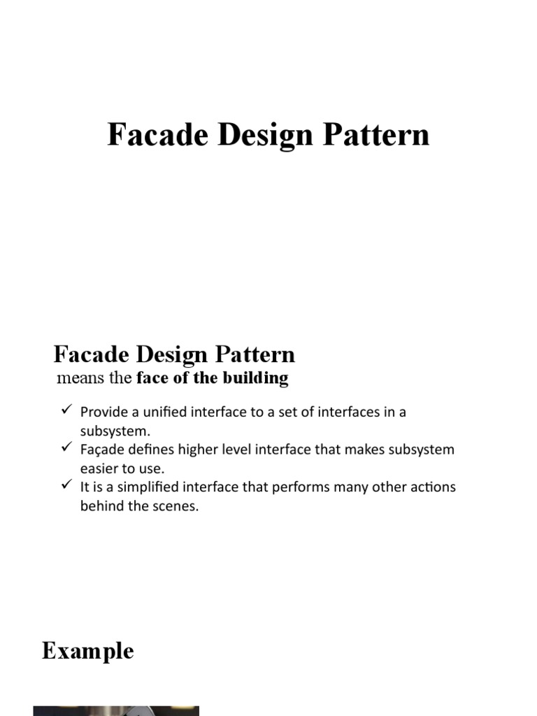 Facade Design Pattern | PDF