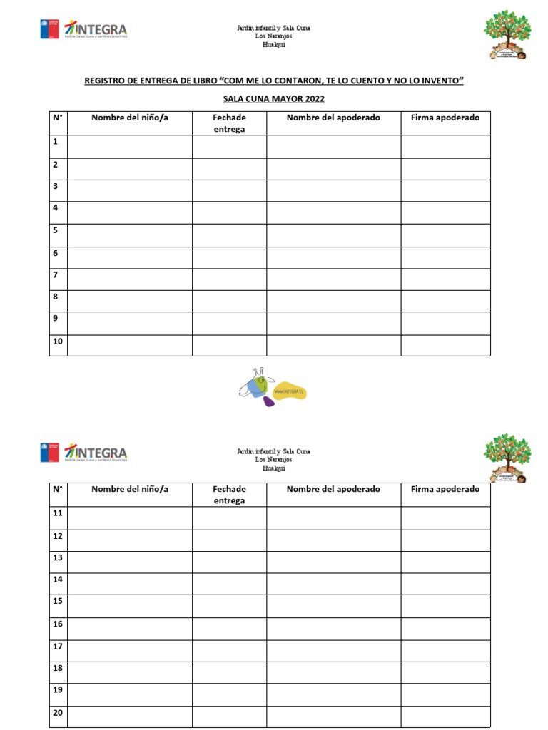 Formato Registro de Firmas | PDF