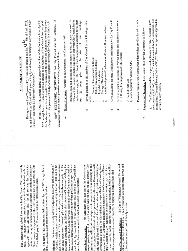 Baker Contract 2022 | PDF