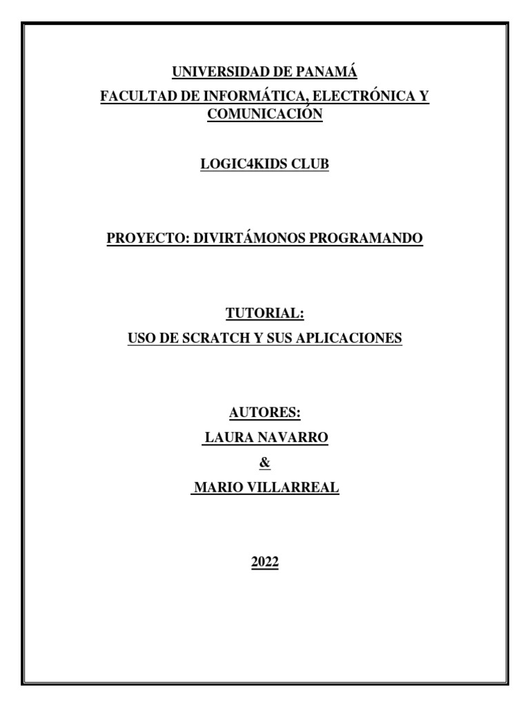 Tutorial de Scratch | PDF | Scratch (lenguaje de programación ...