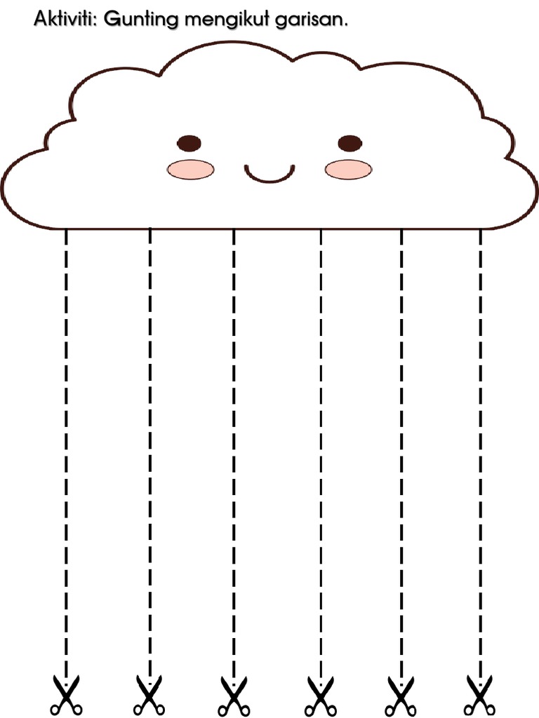 Aktiviti Menggunting Pra 5 Tahun | PDF