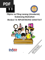 PilingLarang12 (Akad) Q2 Mod6 Replektibong-Sanaysay Version3 | PDF