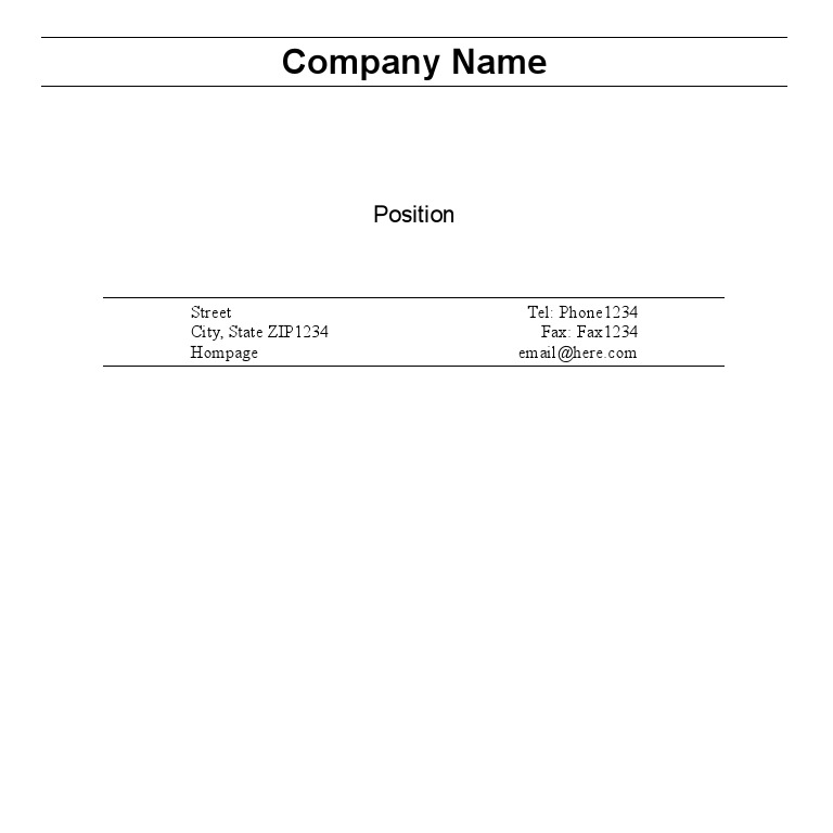 Business Card Template | PDF