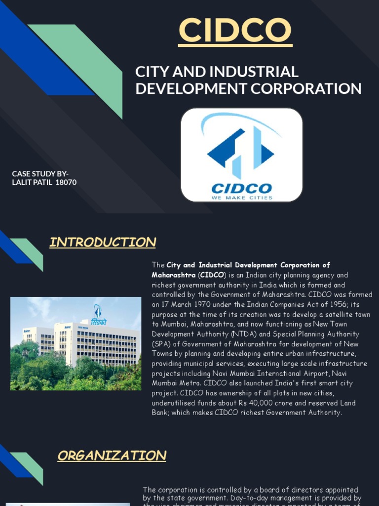 Cidco: City and Industrial Development Corporation | PDF | Government ...