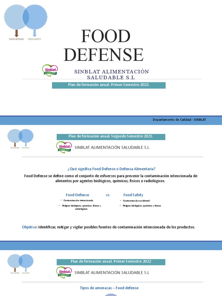 Food Defense | PDF | Contaminación