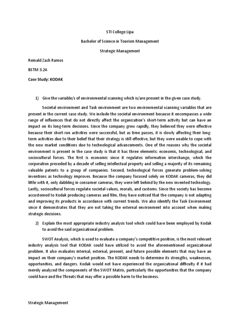 05 Activity 1 - ARG (Reinald Zach Ramos) | PDF | Swot Analysis | Market ...