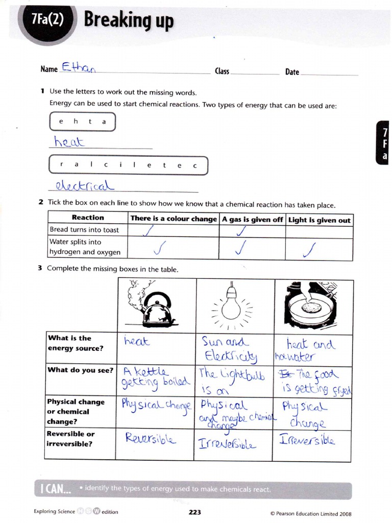 Breaking Up Worksheet | PDF