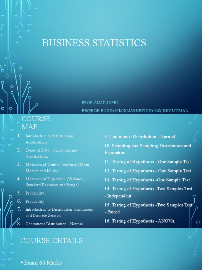 Introduction To Business Stats | PDF | Statistics | Data