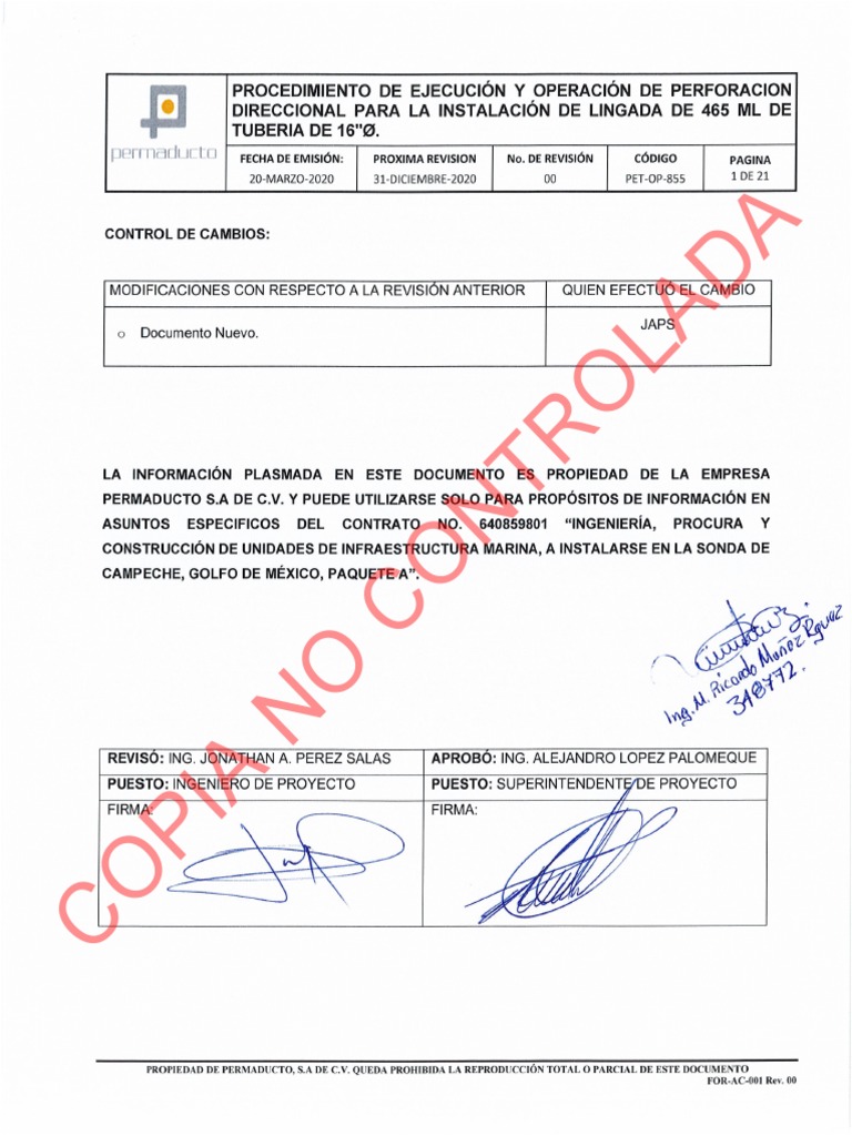 Documento No Controlado | PDF
