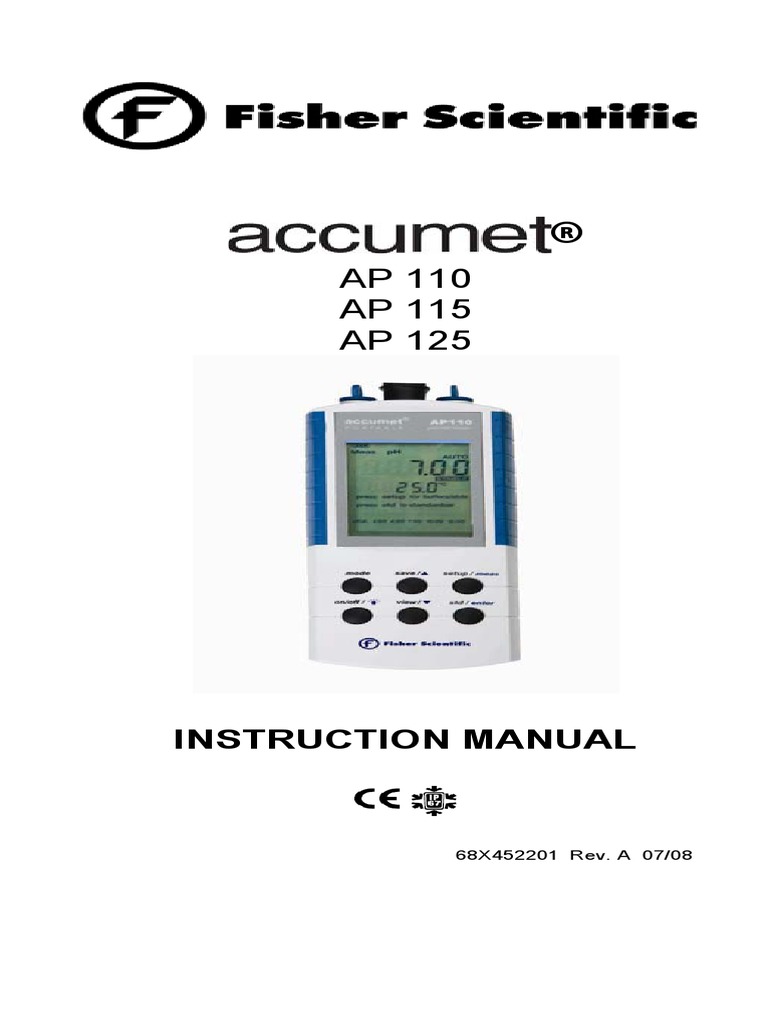 AP 110 AP 115 AP 125: Instruction Manual | PDF | Ph | Electrical Connector