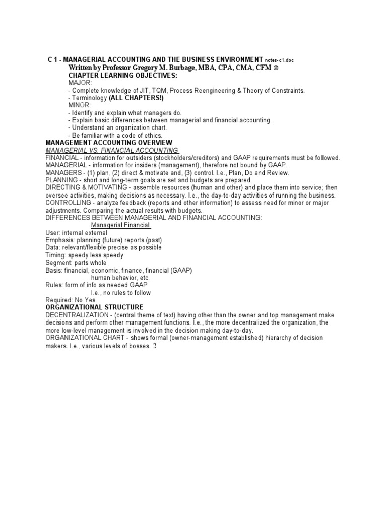 C Hapter 1 | PDF | Accounting | Accountant