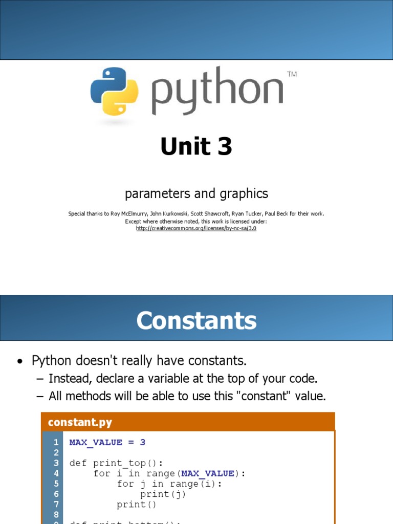 Python Graphics & Parameters Guide | PDF | Parameter (Computer ...