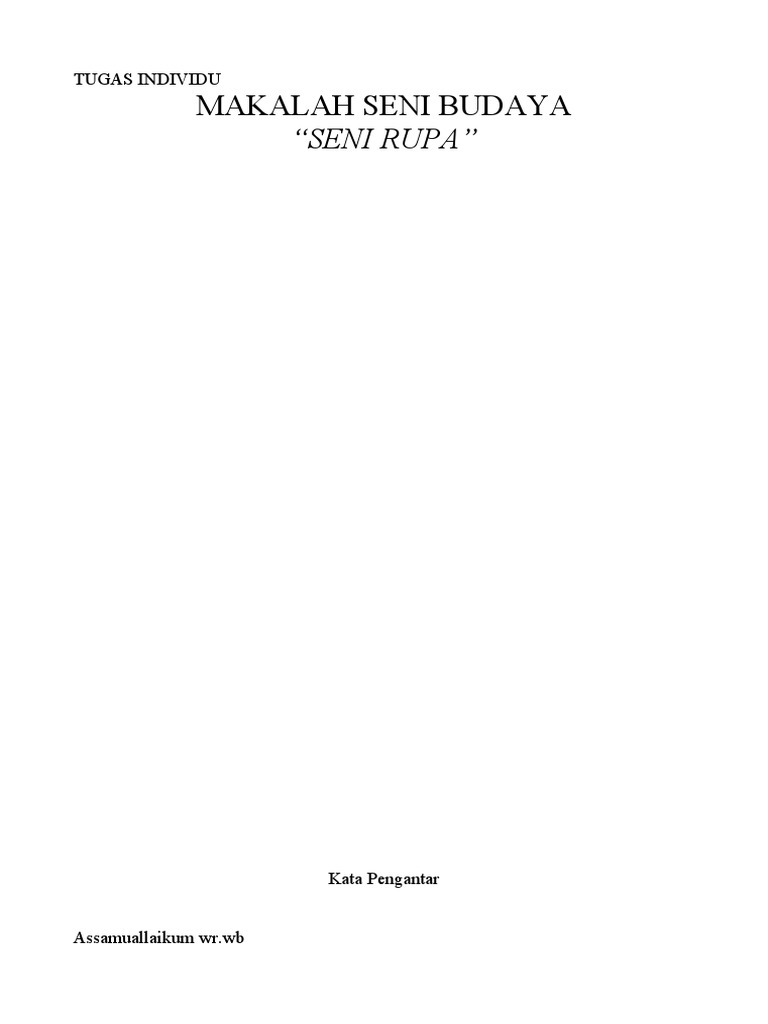 Makalah Seni Rupa | PDF