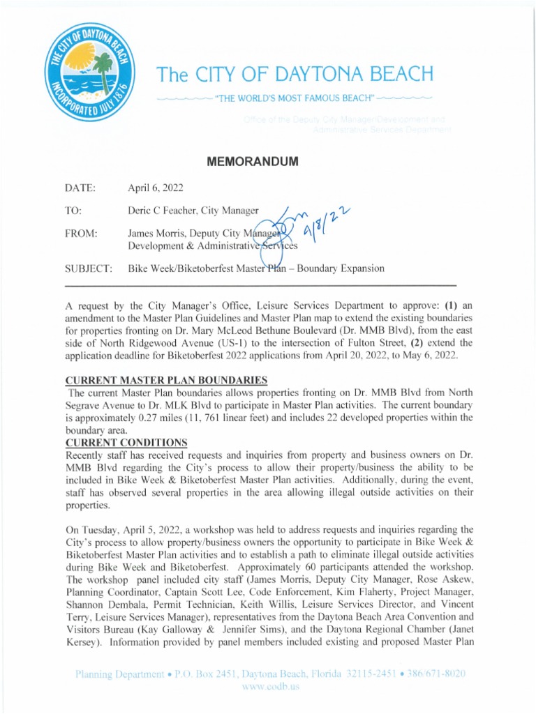 Memo To City Manager Deric Feacher | PDF | Justice | Crime & Violence