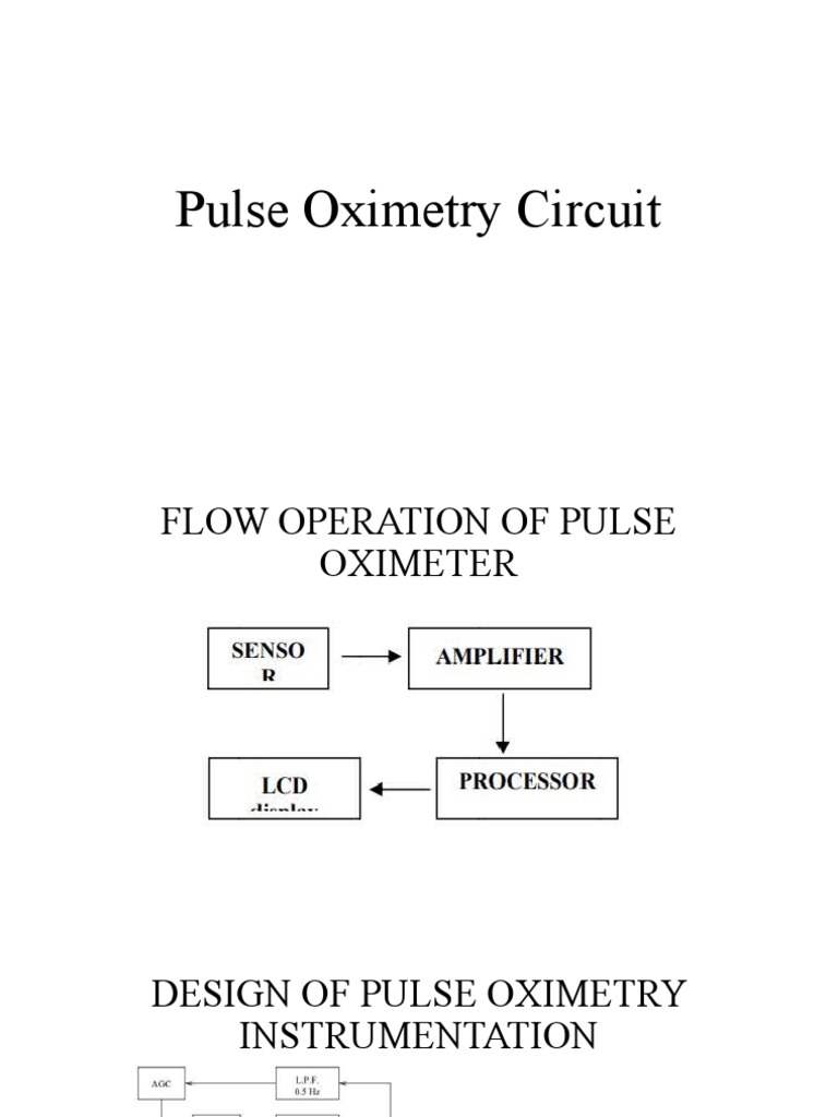 Pulse Oximeter Circuit Design Overview | PDF | Amplifier | Electronic ...