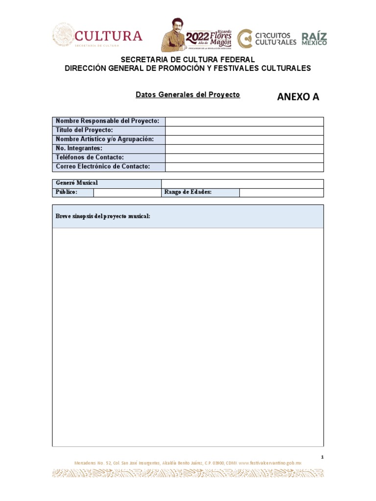 Datos Generales Proyecto | PDF | Ciudad de México | México
