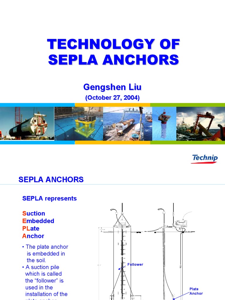 Anclaje Sepla | PDF | Anchor | Subsea (Technology)