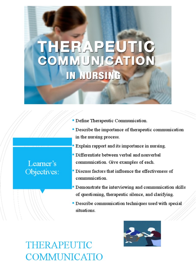 Understanding Therapeutic Communication | PDF