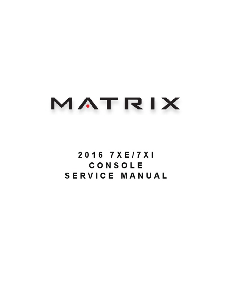 Matrix 2016 7xi-7xe MANUAL | PDF | Command Line Interface | Ac Power ...
