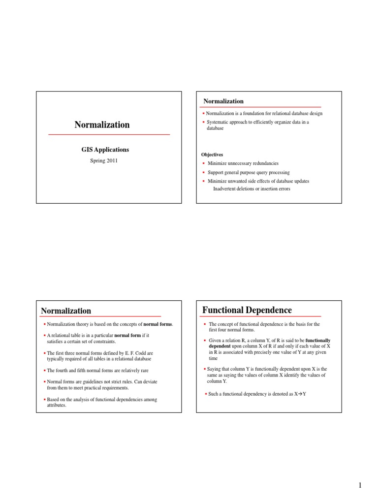 Normalization 2011 | PDF | Relational Database | Information Retrieval