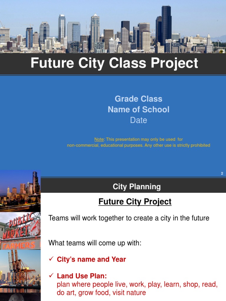 Future City Class Project: Grade Class Name of School | PDF | Urban ...
