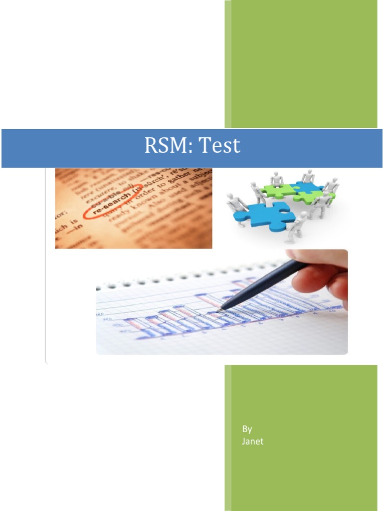 RSM: Test: by Janet | PDF | Coffee | Regression Analysis