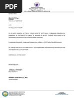 Letter Sa Paghihingi NG Abuloy | PDF