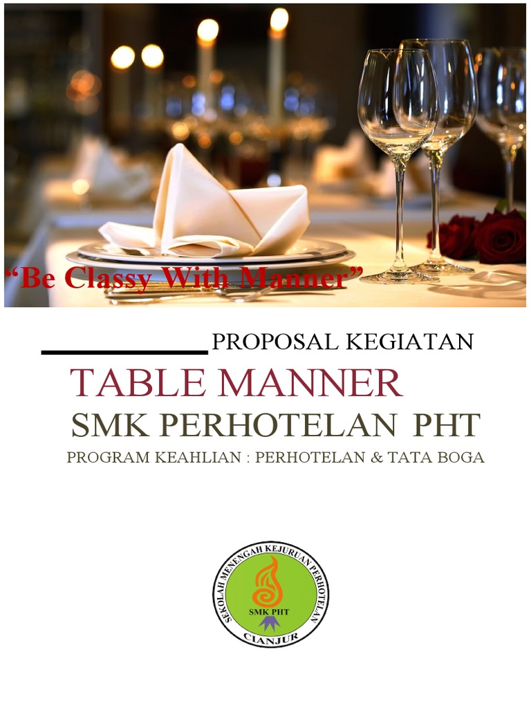 Proposal Kegiatan Table Manner 2022 | PDF