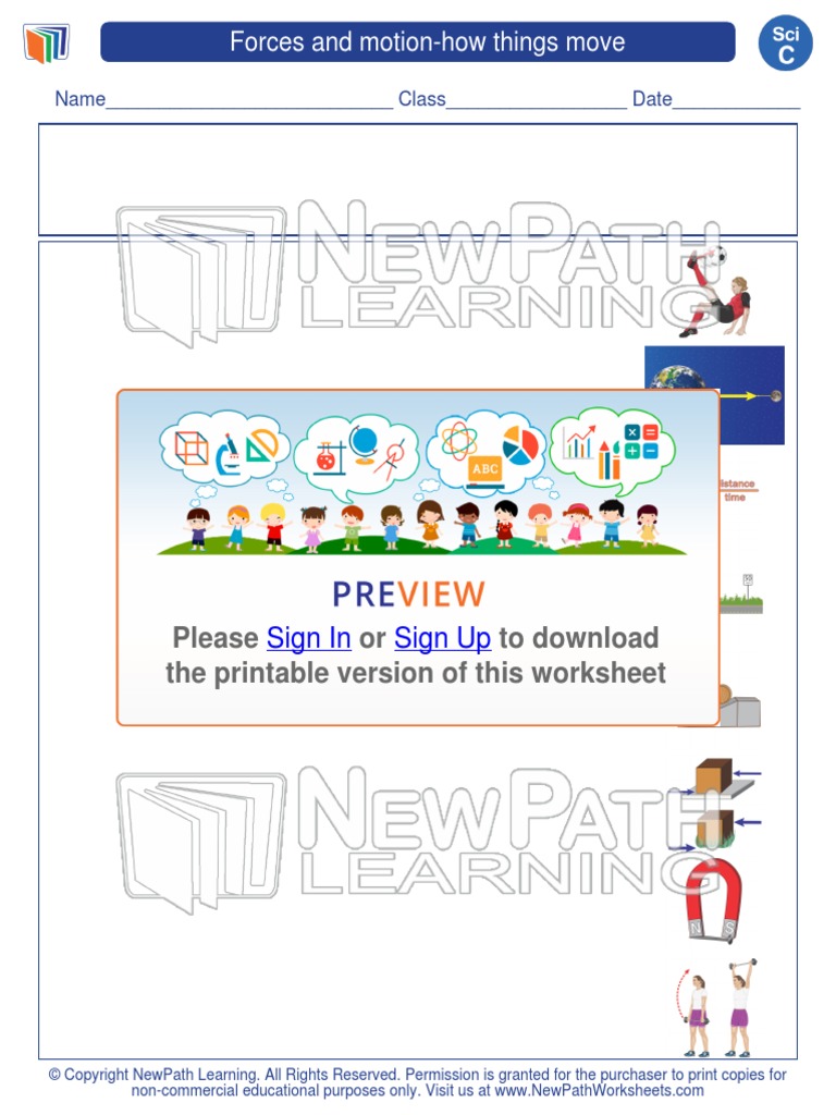 Forces and Motion-How Things Move: Please or To Download The Printable ...