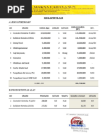 Time Sheet - Alat Berat | PDF