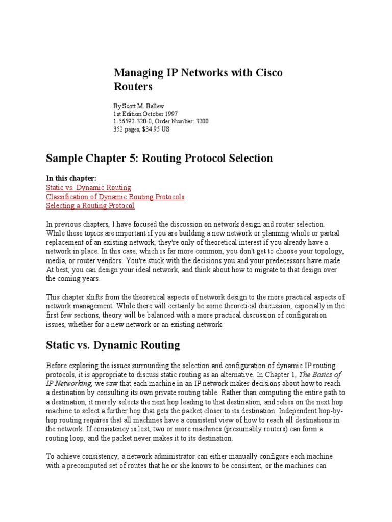 Exterior Router Routing Protocols | PDF | Routing | Computer Network