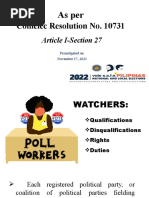 Letter of Poll Watcher Appointment | PDF