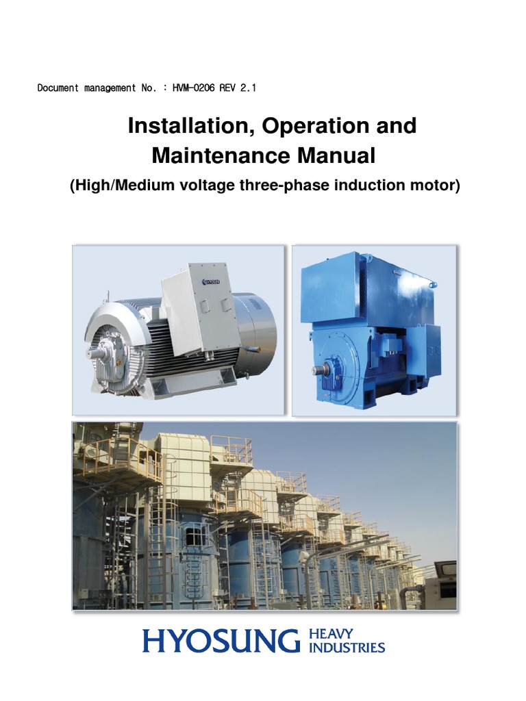 High Voltage Motor Instruction Manual - REV 2.1 - 201208 | PDF | Belt ...