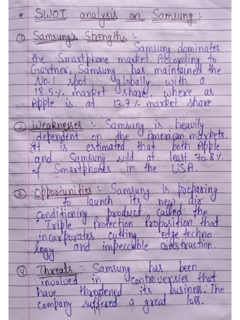 Swot Analysis Assignment | PDF