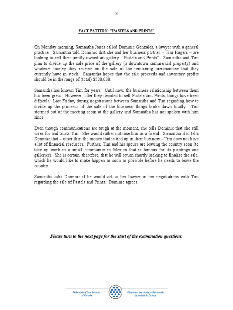 NCA Sample Exam Professional Responsibility 2009 | PDF | Lawsuit | Negotiation