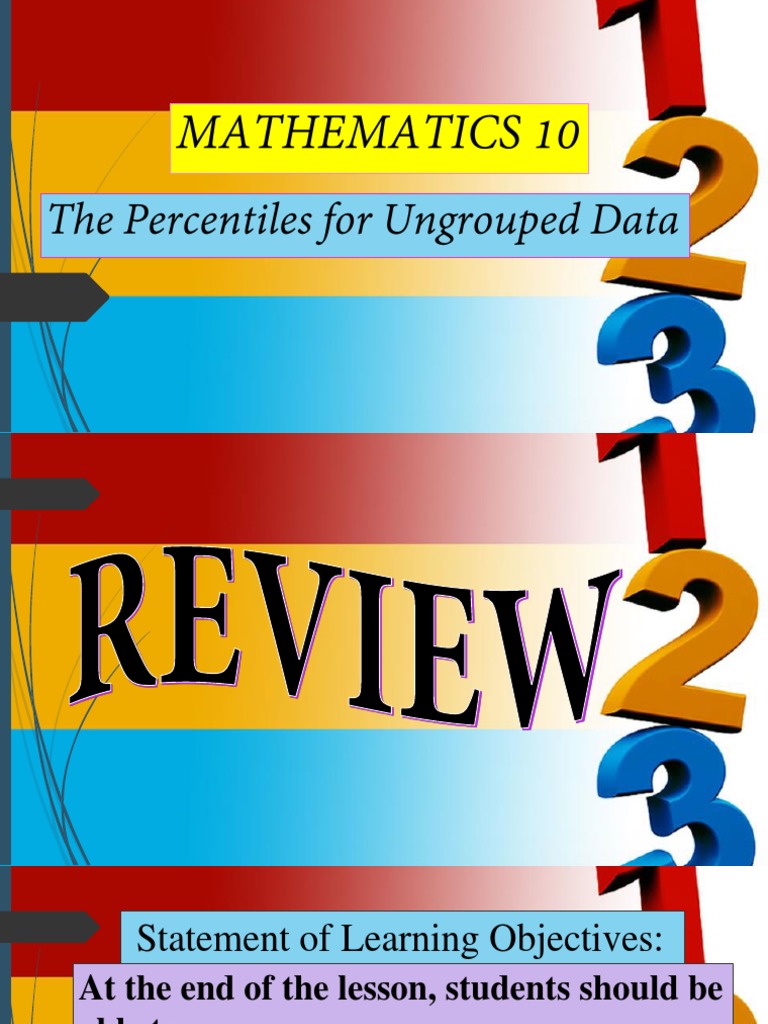 Percentiles For Ungrouped Data | PDF | Percentile | Mathematics