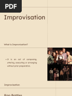 Arts Appreciation Presentation | PDF | Improvisation | Performing Arts
